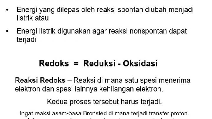Macam-Macam Reaksi Redoks - Materi Kimia